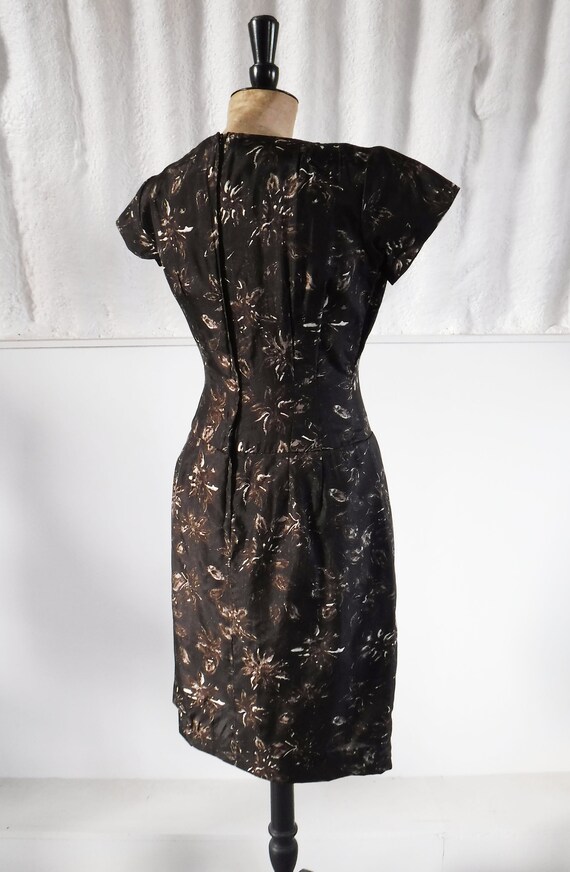 SIZE 12-14 / 1960s ‘Peggy Page London’ Silk Floral Sh… - Gem