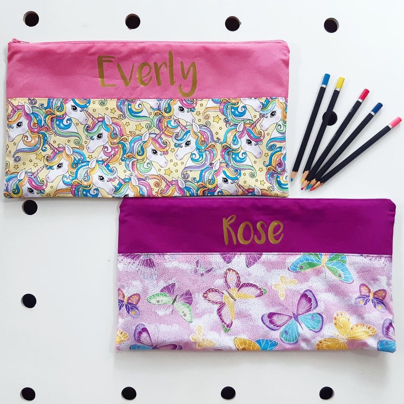 Fabric School Pencil Case - Etsy