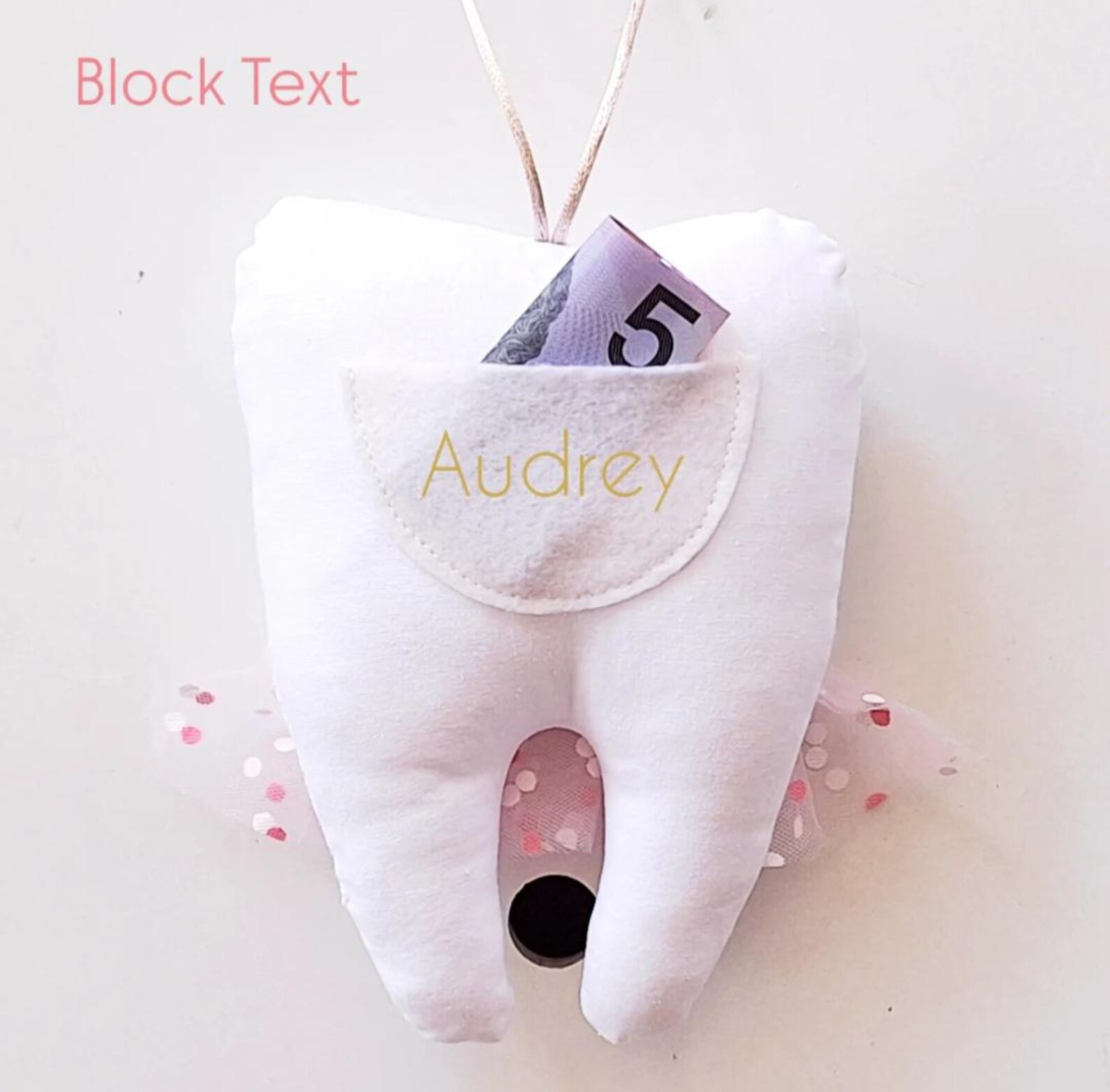 Personalised Tooth Fairy Pillow | Tooth Fairy Pillow | Tooth Shaped ...