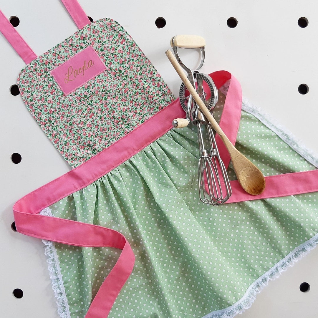 Floral Apron | Kids Apron | Children's Apron | Aprons for Kids | Girls ...