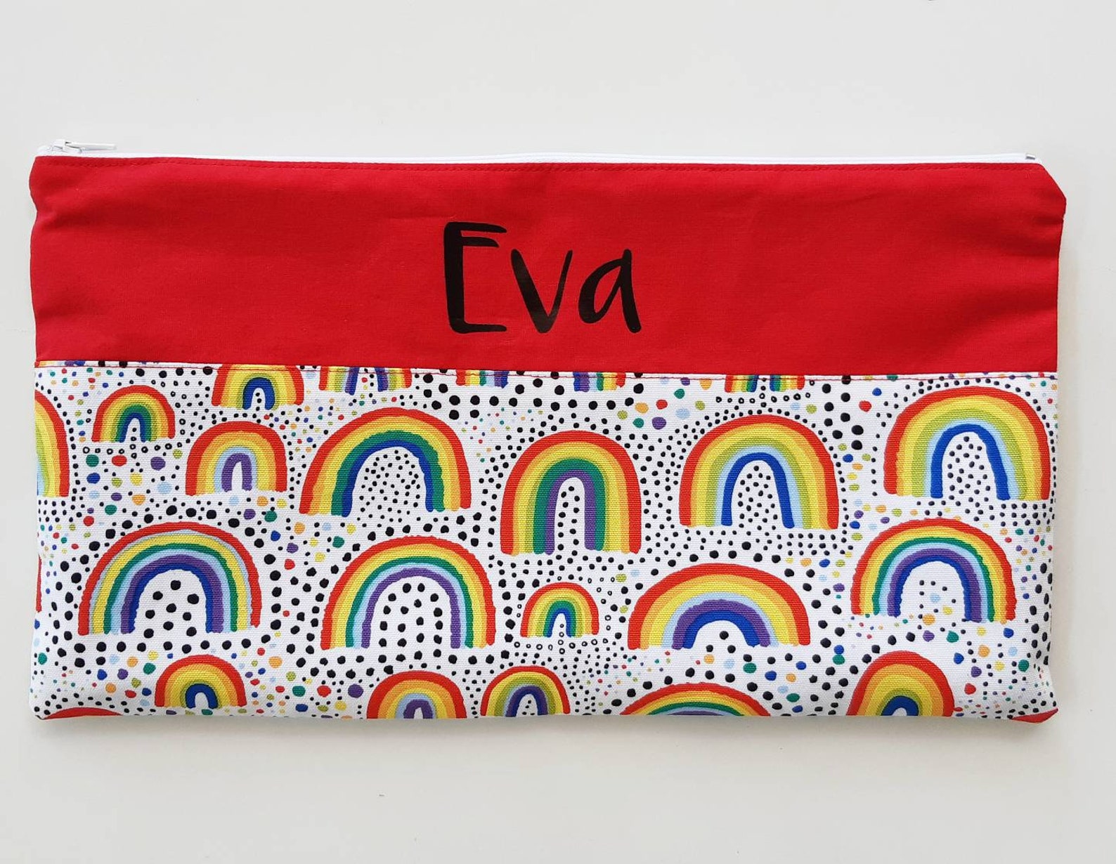 Rainbow Pencil Case Kids Pencil Case Teacher Gift Back | Etsy