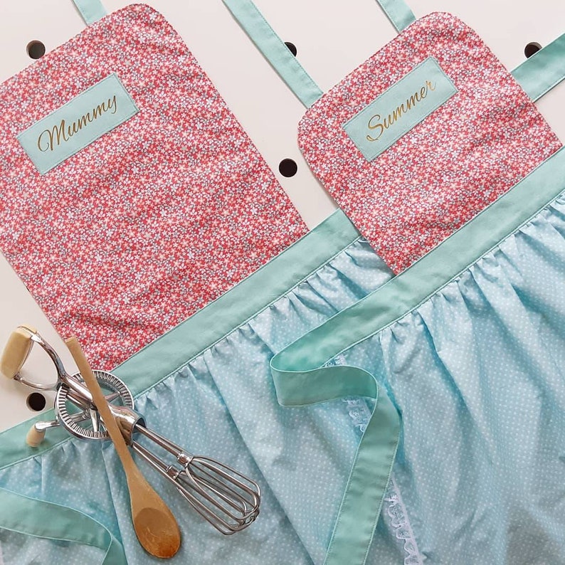 Floral Apron Kids Apron Aprons for Girls Pretty Apron - Etsy
