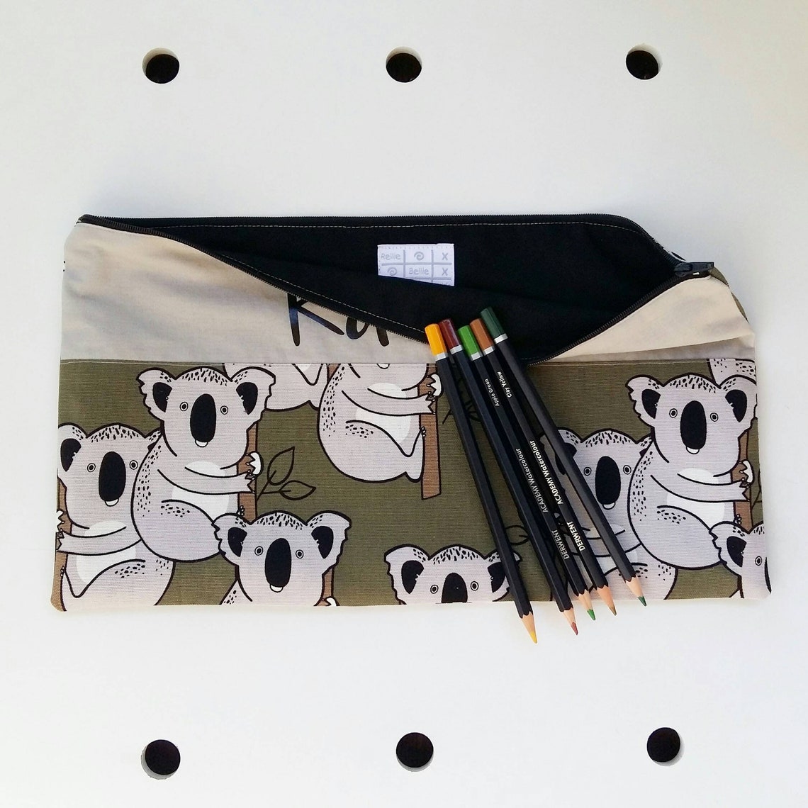 Koala Pencil Case Personalised Pencil Case Koala Cosmetic | Etsy