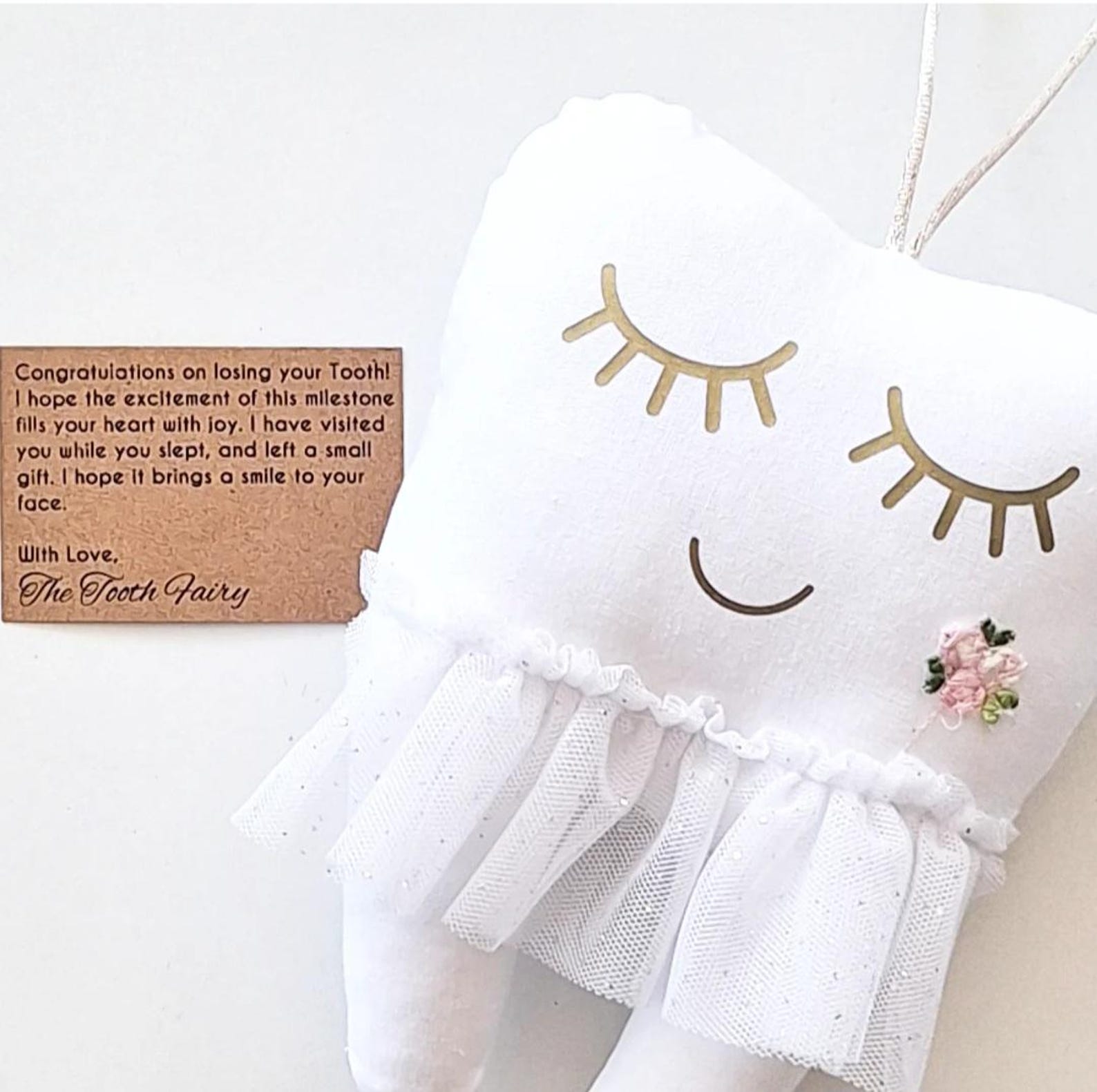 Personalised Tooth Fairy Pillow | Tooth Fairy Pillow | Tooth Shaped ...