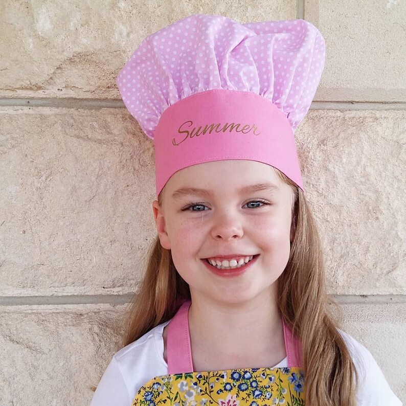 Girls Chef Hat Personalised Chef Hat Chef's Hat for | Etsy