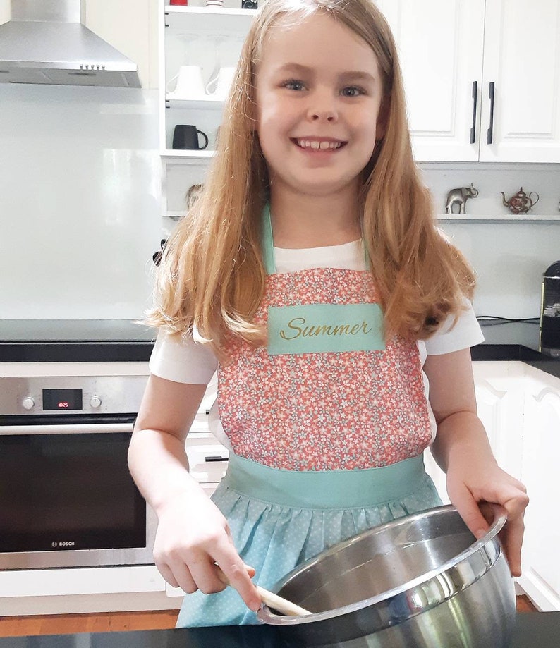 Floral Apron Kids Apron Aprons for Girls Pretty Apron - Etsy