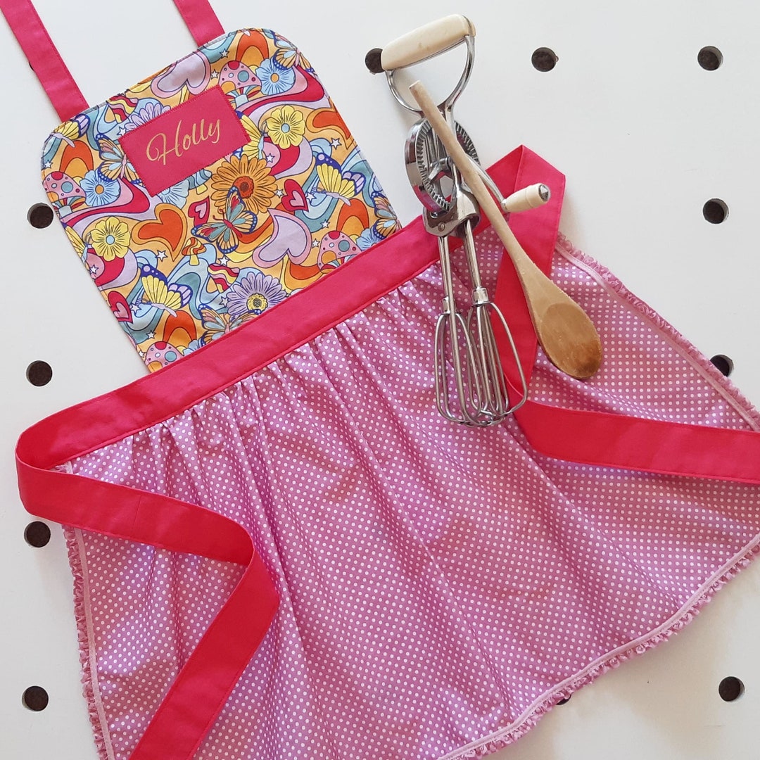 Barbie Inspired Apron Kids Apron Retro Apron Girls Apron Personalised ...