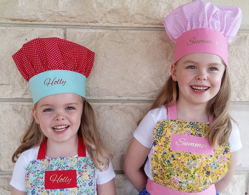 Girls Chef Hat Personalised Chef Hat Chef's Hat for | Etsy