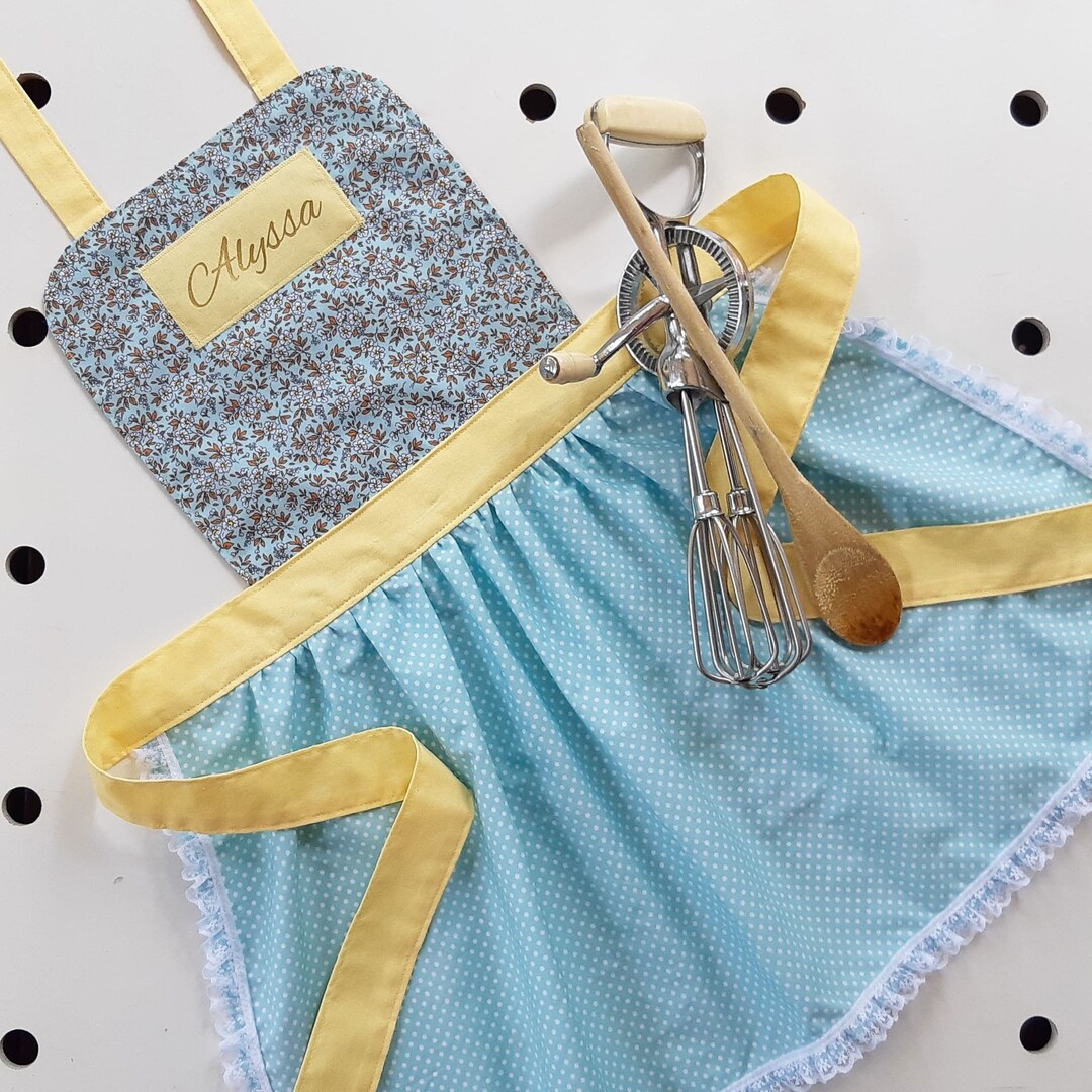 Floral Apron Kids Apron Aprons for Girls Pretty Apron Girls Apron ...