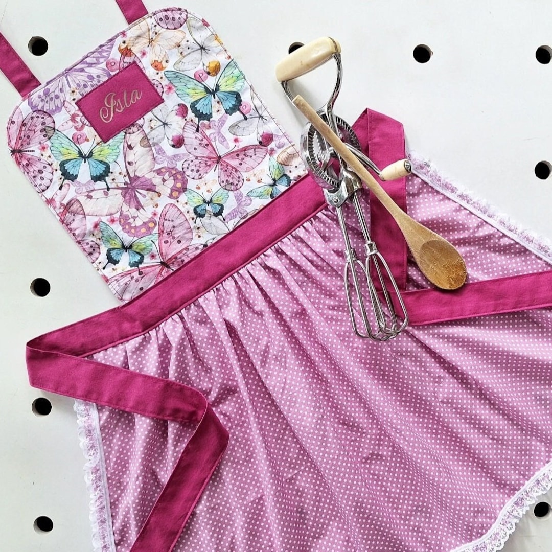 Butterfly Apron | Kids Apron | Aprons for Girls | Pretty Apron | Girls ...