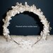 Snow Princess Bride Headband Bridal Crown Bride Hair Piece - Etsy