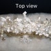 Snow Princess Bride Headband Bridal Crown Bride Hair Piece - Etsy