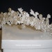 Snow Princess Bride Headband Bridal Crown Bride Hair Piece - Etsy