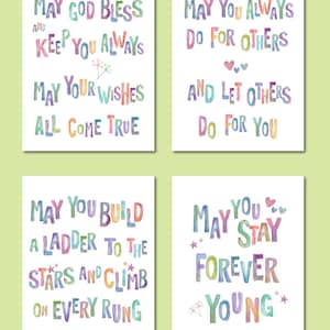 Bob Dylan May You Stay Forever Young/ Set of 4 Prints Watercolor ...