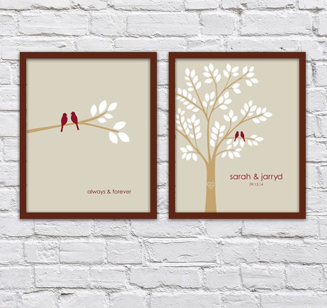Always & Forever/ Wedding Tree/ Bridal Shower Gift/ Gift From Groom to ...