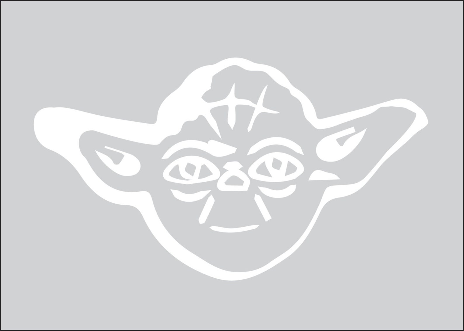 Star Wars Yoda Silhouette for Nursery/boys Room - 5x7 - Etsy