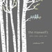 Birch Trees Family Tree Gift/ Anniversary Gift/ Personalized Custom ...