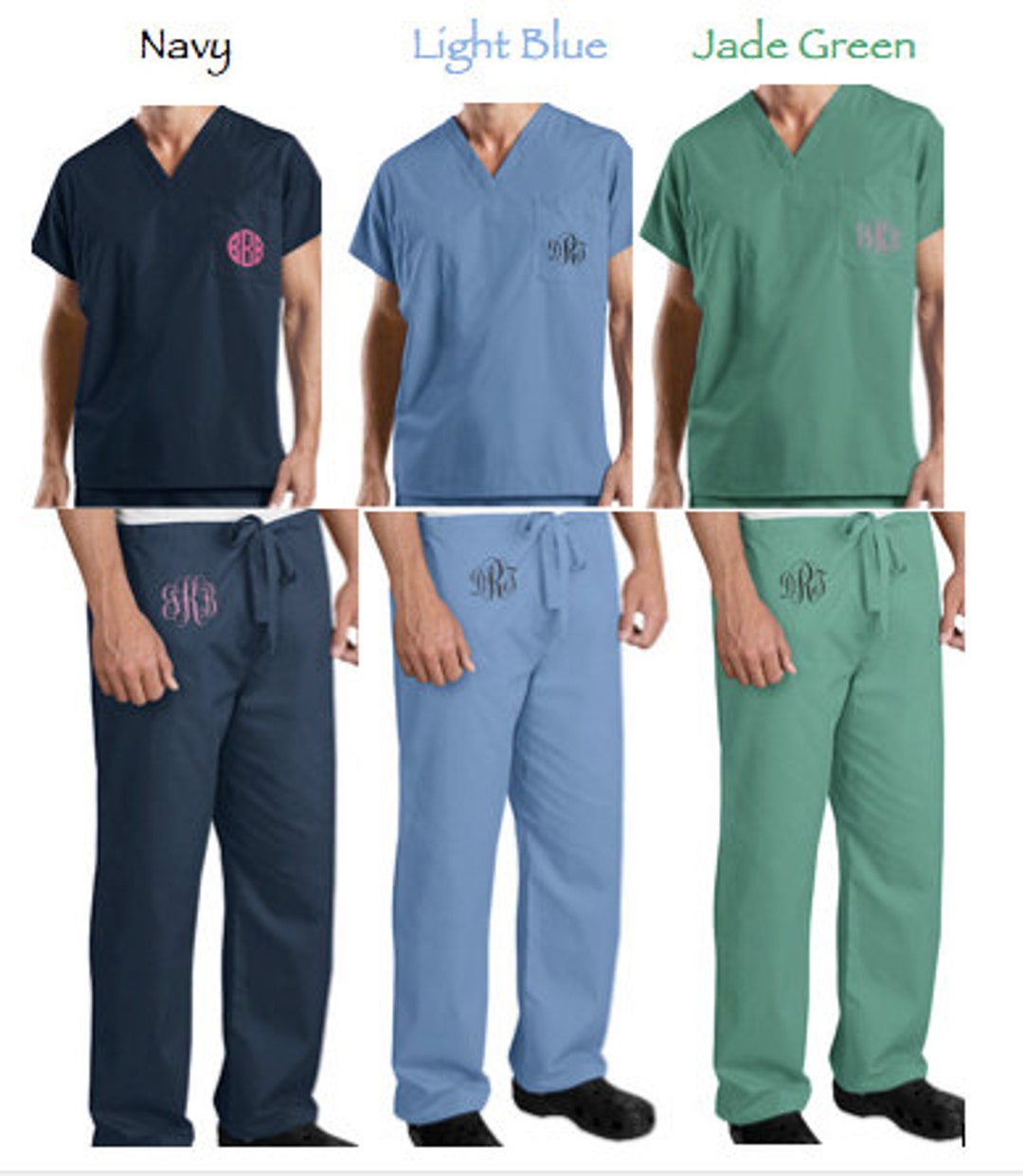 Monogrammed/personalized Scrubs - Etsy