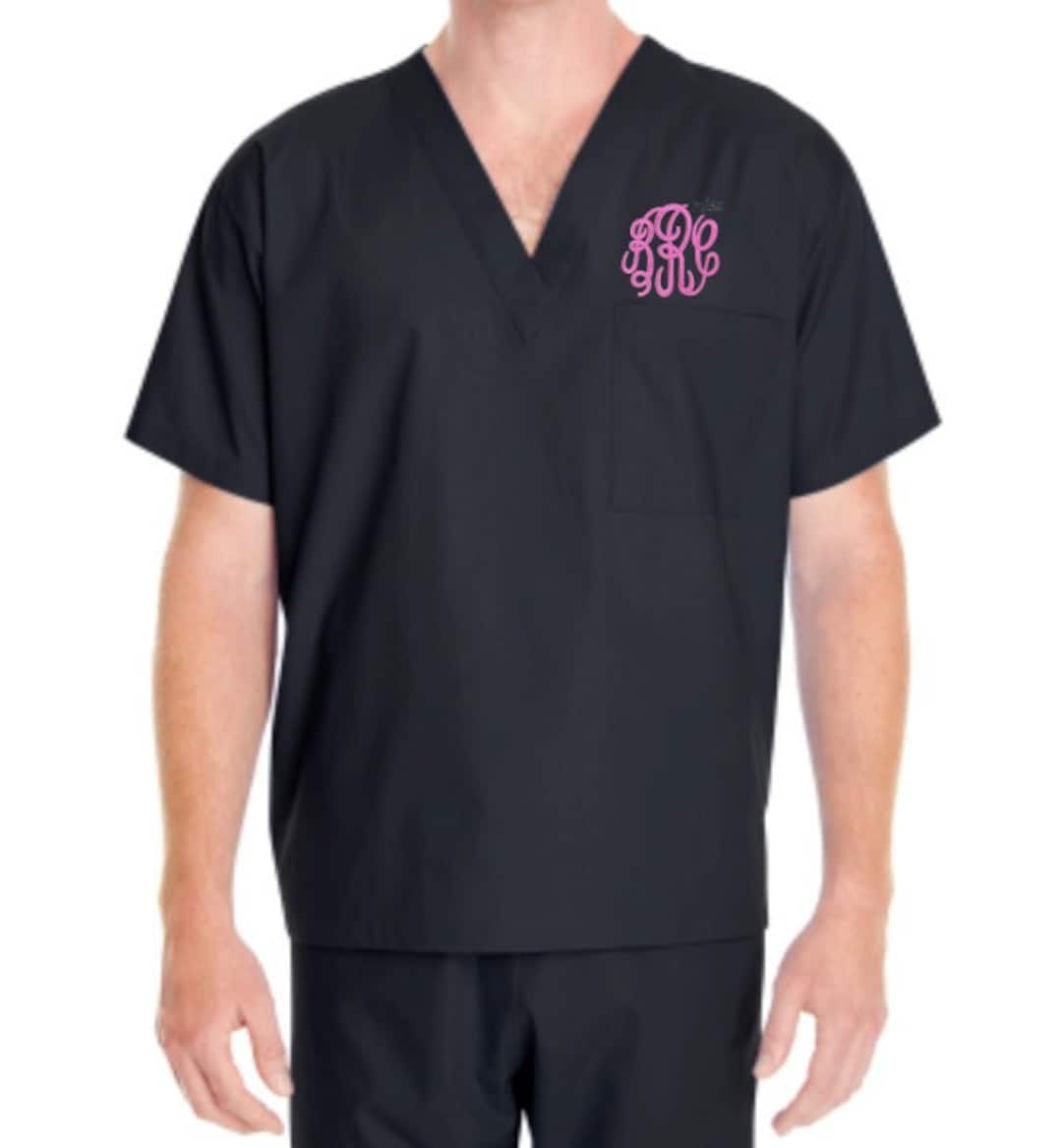 Monogrammed Scrubs | Personalized Scrubs | Embroidered Scrubs - Etsy