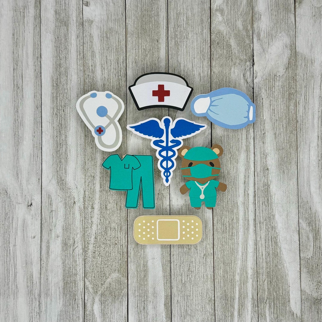 Nurse Cutouts, Medical Die Cut, Hospital Cutout, Doctor Shapes, Nurse ...