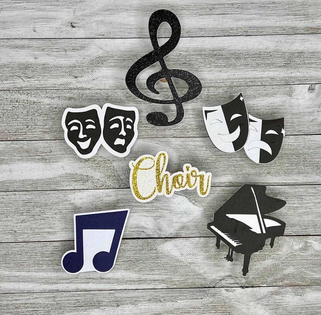 Choir Custom Homecoming Mums Cutouts, Music Hoco Cutouts, Theater ...