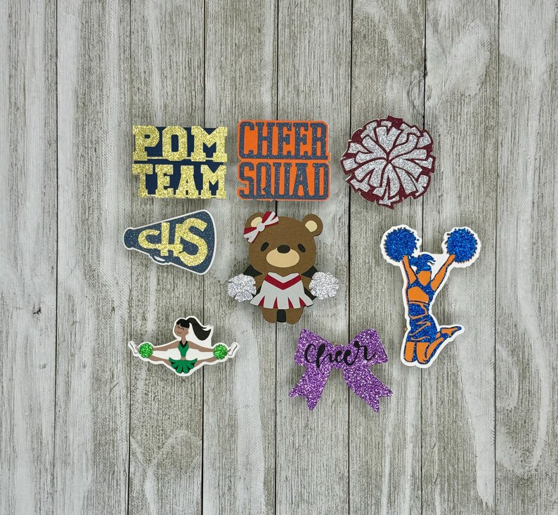 Cheer Custom Homecoming Mums Cutouts, Cheerleader Hoco Cutouts ...