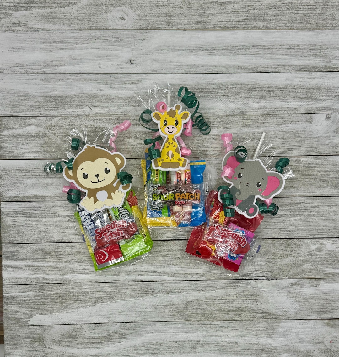 Jungle Safari Animal Baby Shower Favor, Baby Animal Baby Shower Theme ...