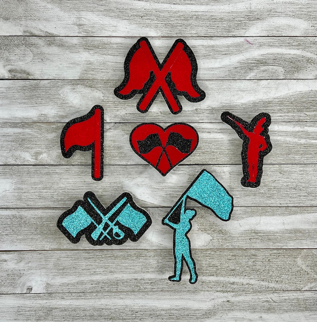 Color Guard Custom Homecoming Mums Cutouts, Marching Band Hoco Cutouts ...