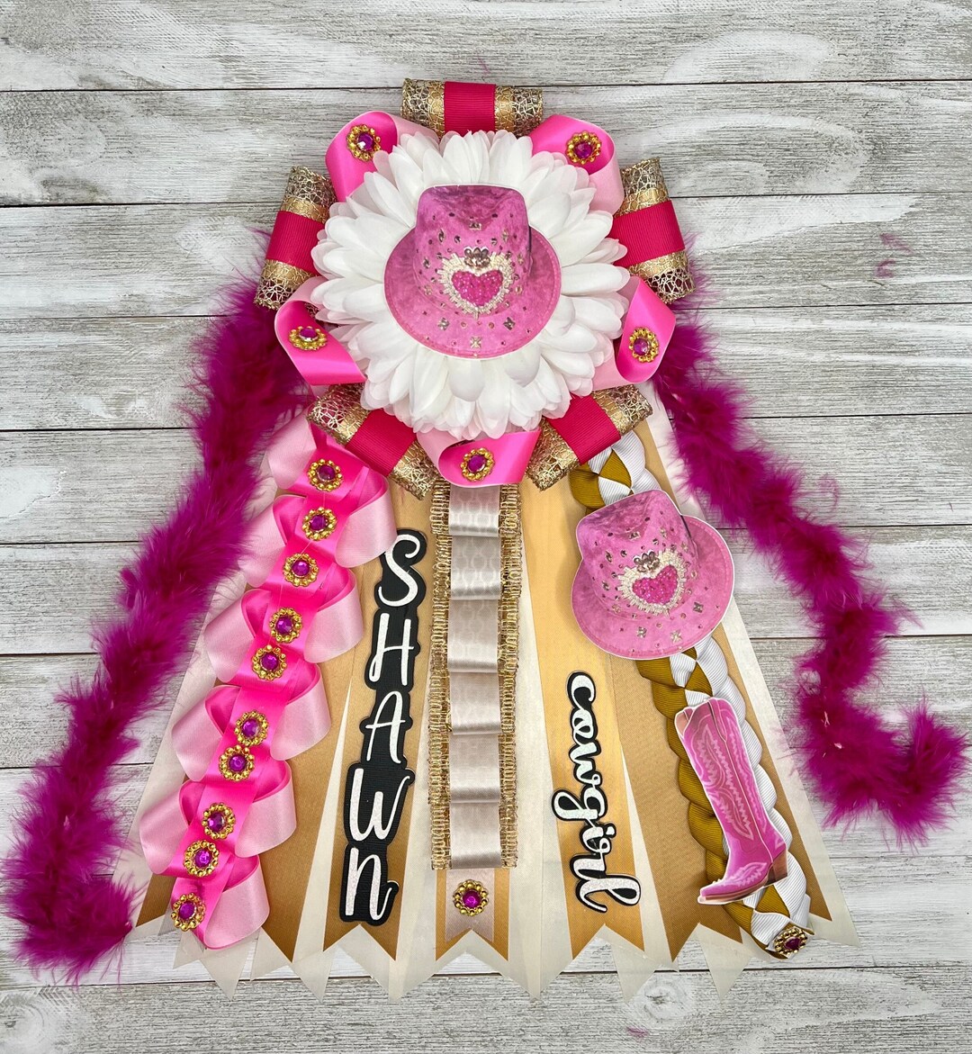 Homecoming Mums Personalized, Senior Homecoming Mums, High School Mums ...