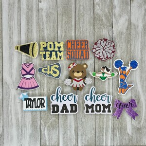 Cheer Custom Homecoming Mums Cutouts, Cheerleader Hoco Cutouts ...