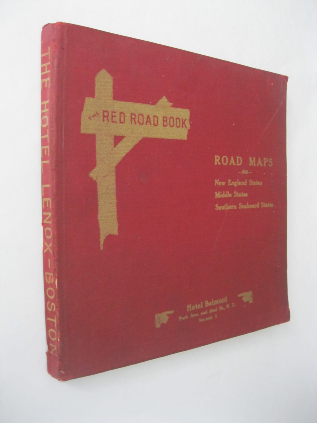 Vintage Road Maps, the Red Road Book, New England States, Middle States ...