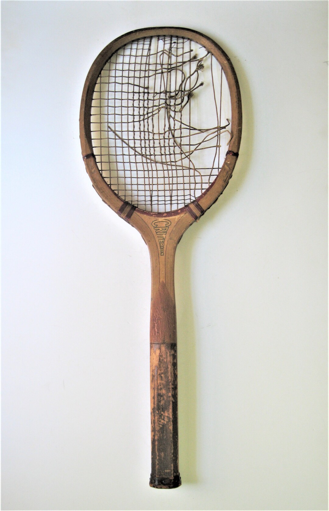 Antique Wright & Ditson Tennis Racket, From the 1920's With Unique ...