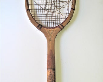 Antique Tennis Racket - Etsy