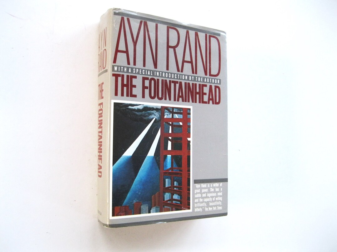 The Fountainhead, by Ayn Rand, Vintage Hardback Book in Dust Jacket - Etsy