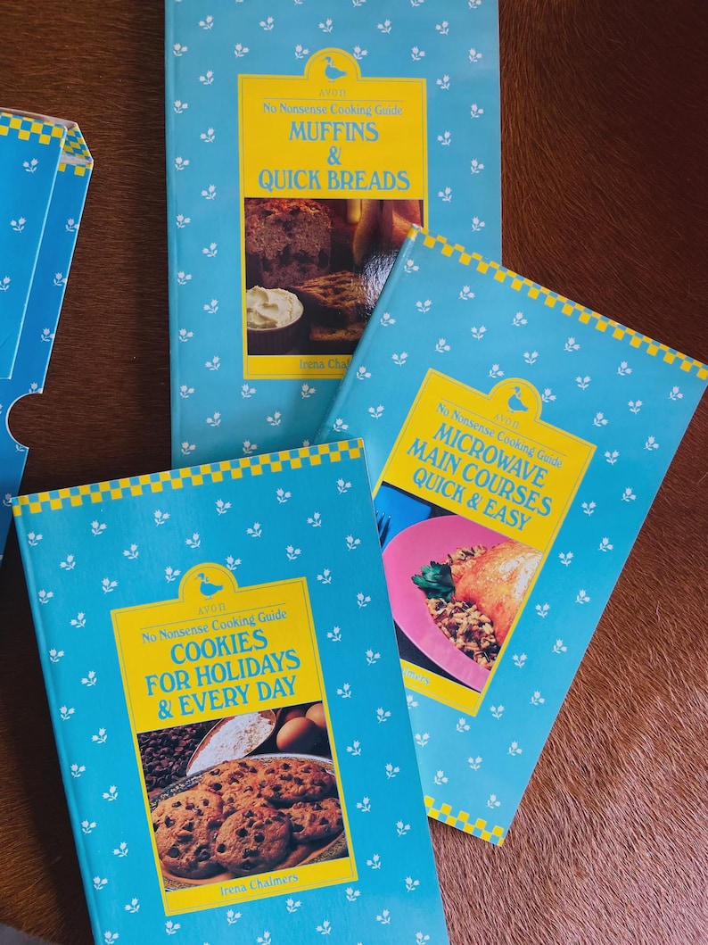 Vintage Avon No Nonsense Cookbook Trio Boxed Set of Cookbooks Cottage ...