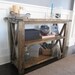 Rustic X Handmade Console / Media Table / Bookshelf 48 L - Etsy