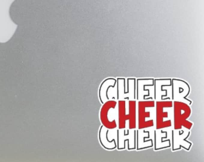 Cheer Sticker Laminated, 1 Inch, Cheer Sticker, Cheer Team ...