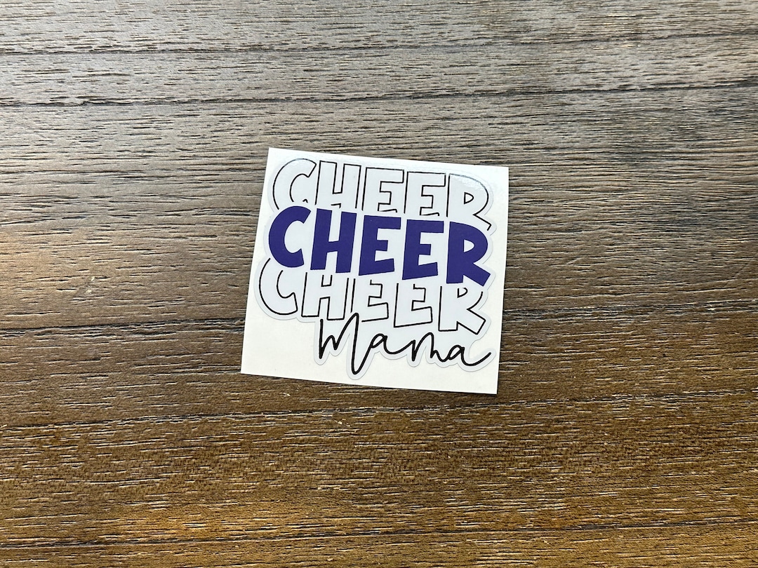 Laminated Cheer Mama Sticker, Cheer Sticker, Cheer Mama, Cheerleaders ...