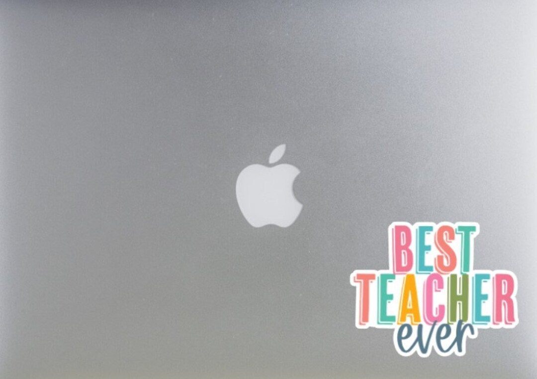 Best Teacher Ever Laminated Sticker 1 Inch Best Teacher - Etsy