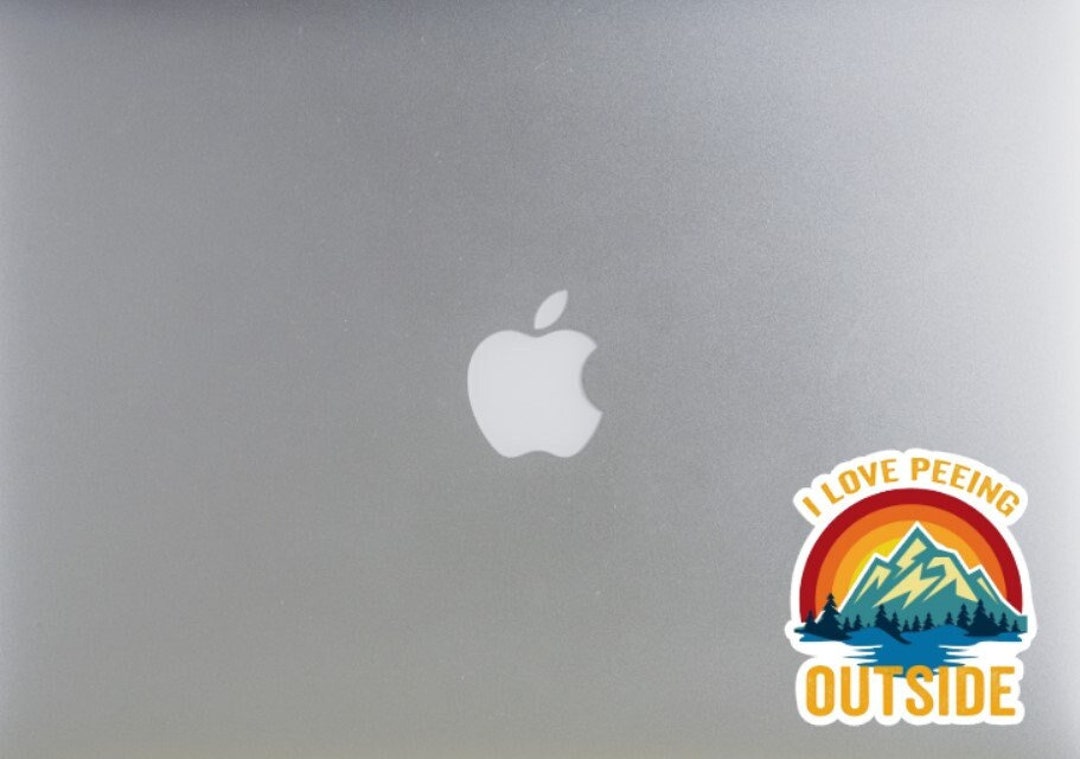 Laminated I Love Peeing Outside Sticker, 4 Inch, Adventure Sticker ...