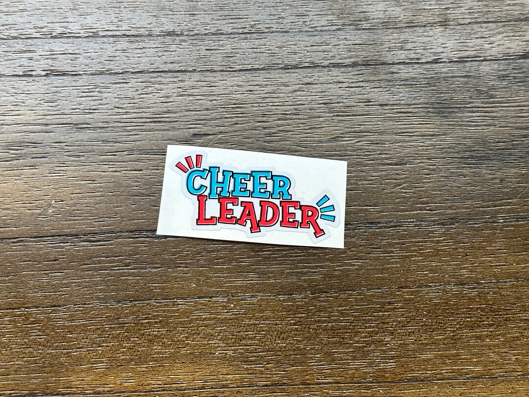 Laminated Cheerleader Sticker, 2 Inch, Cheer Sticker, Cheer Team ...
