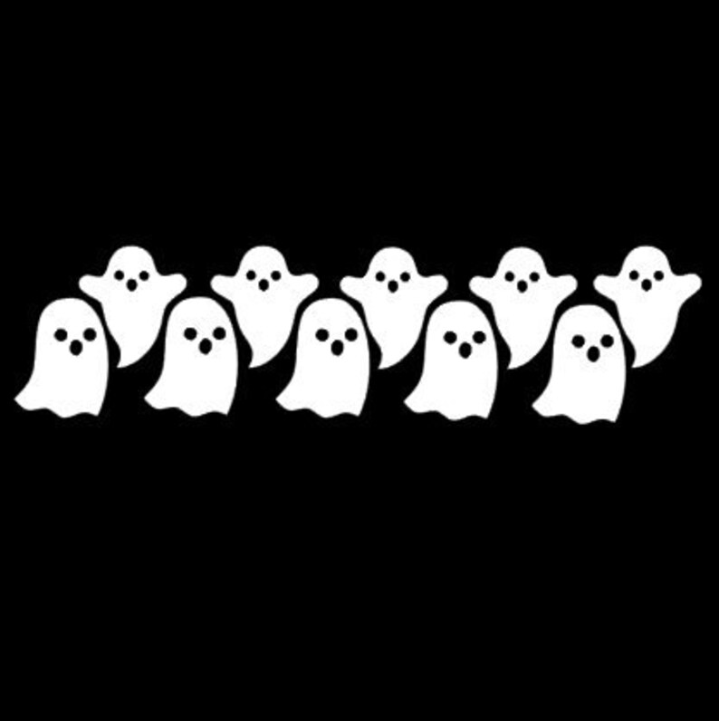 Ghosts Vinyl Stickers Halloween Ghost Decals Halloween - Etsy
