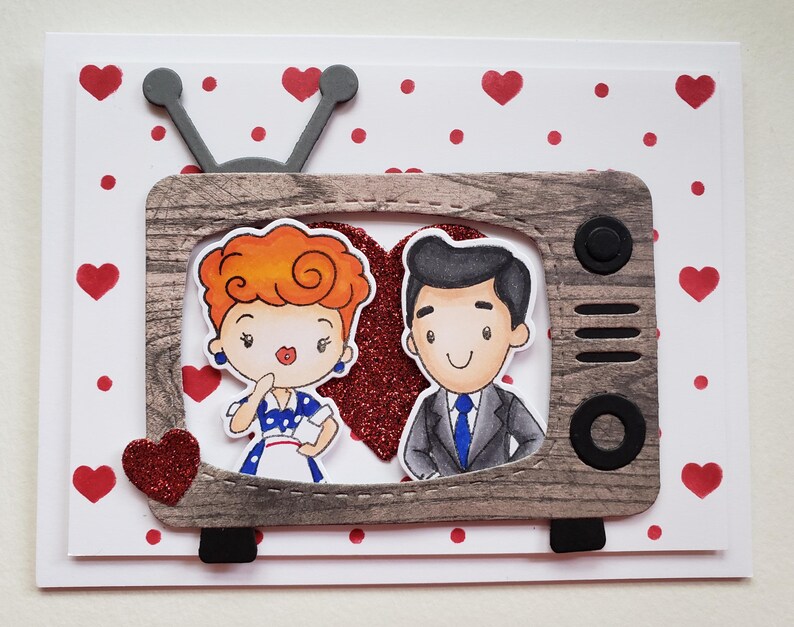 I Love Lucy TV Card - Etsy