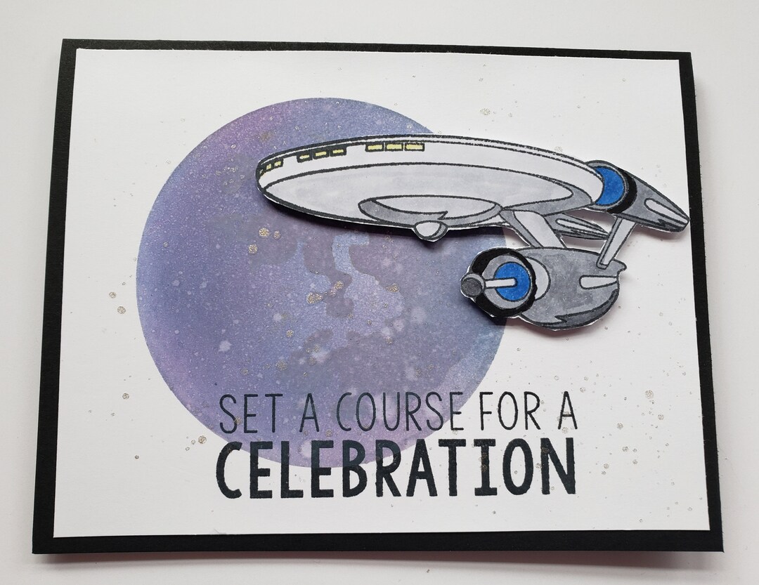 Star Trek Enterprise Birthday Card - Etsy