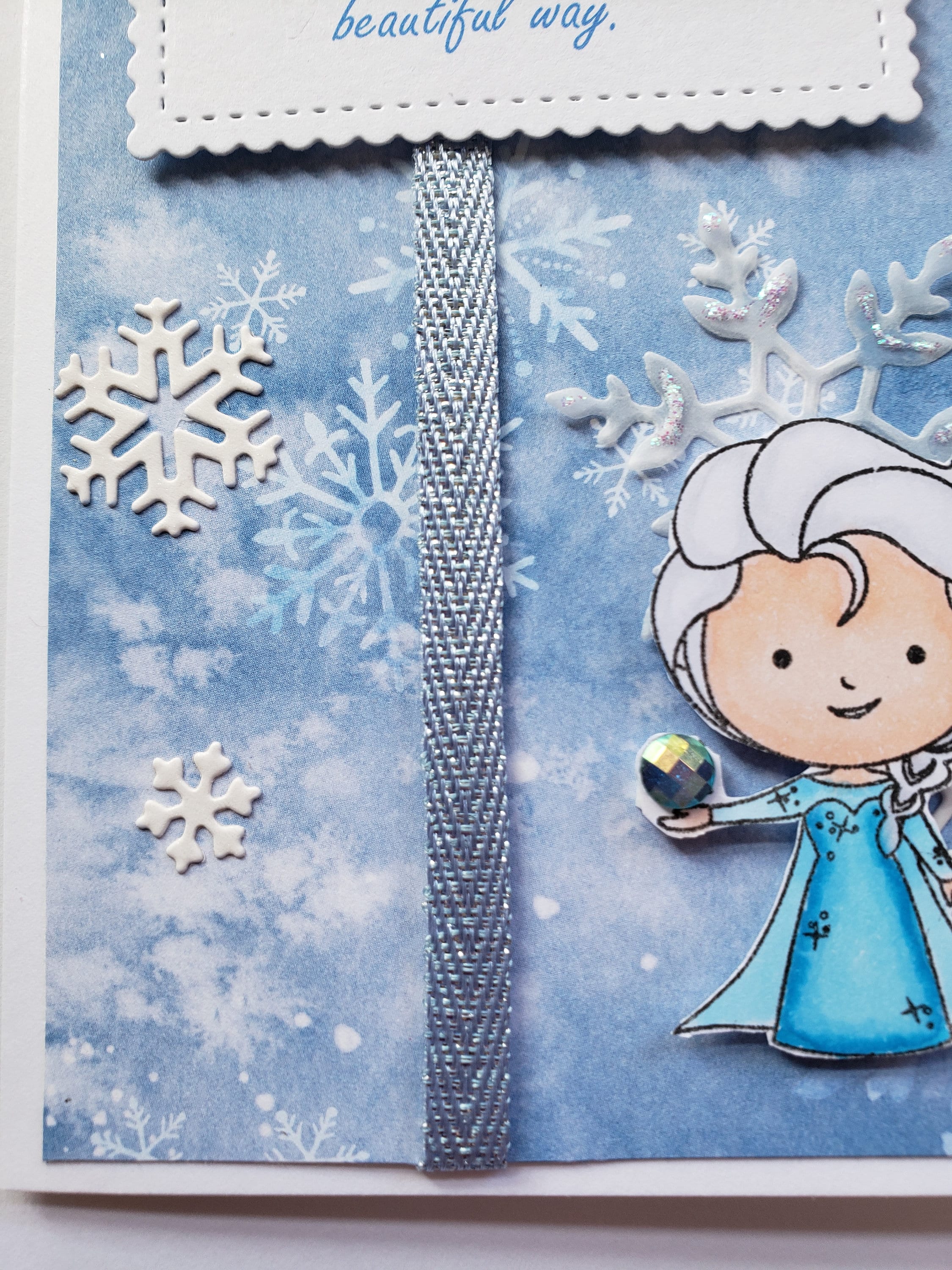 Disney's Frozen Elsa Snowflake Card - Etsy