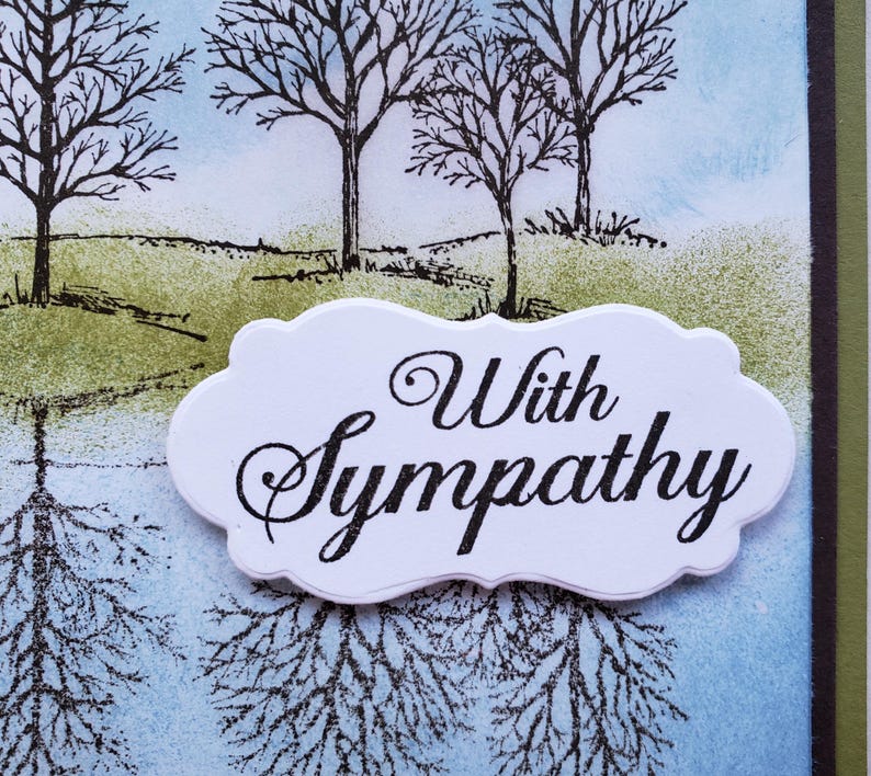 Tree Reflections Sympathy Card - Etsy