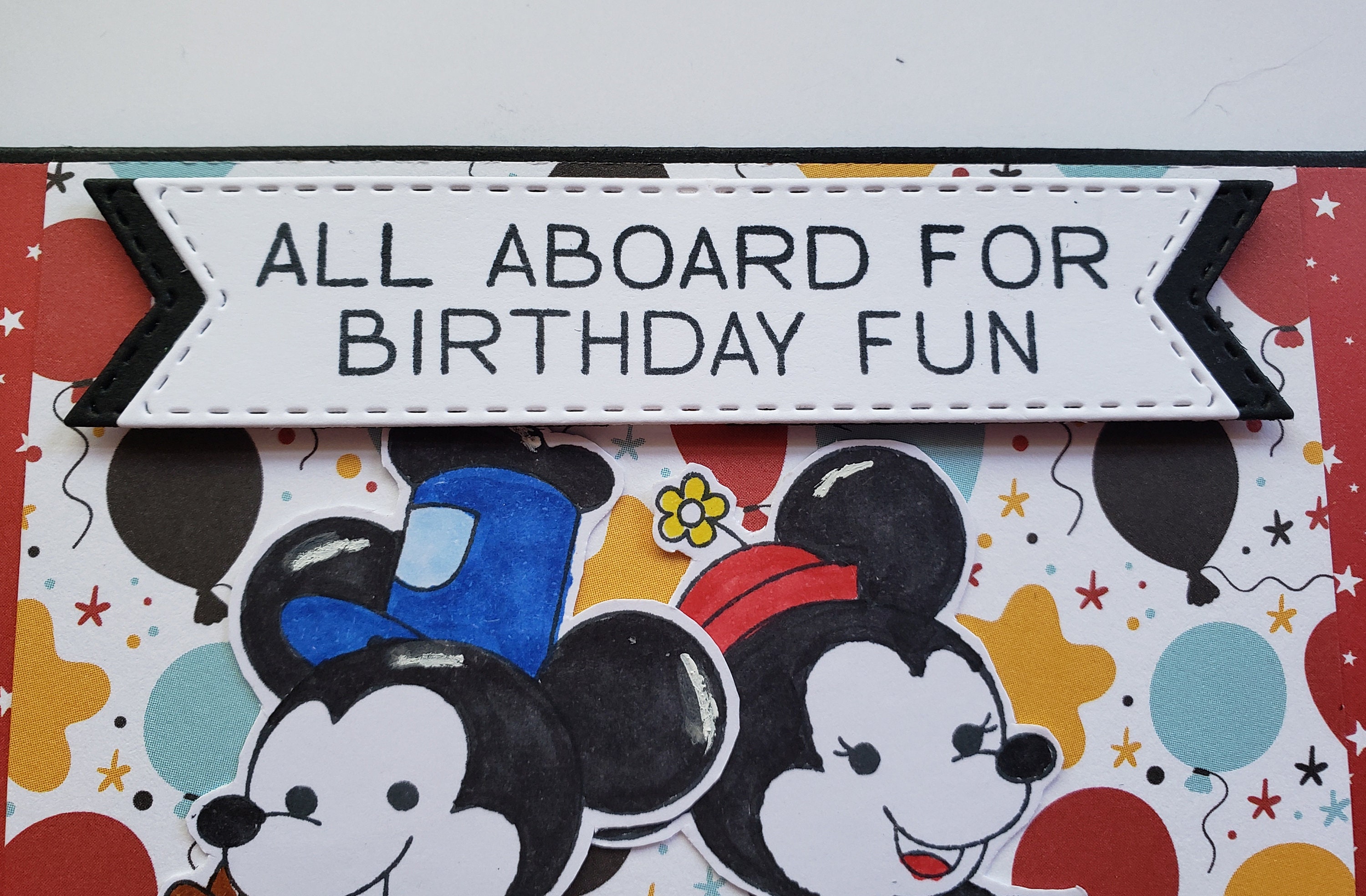Steamboat Willie Mickey and Minnie Birthday Card - Etsy