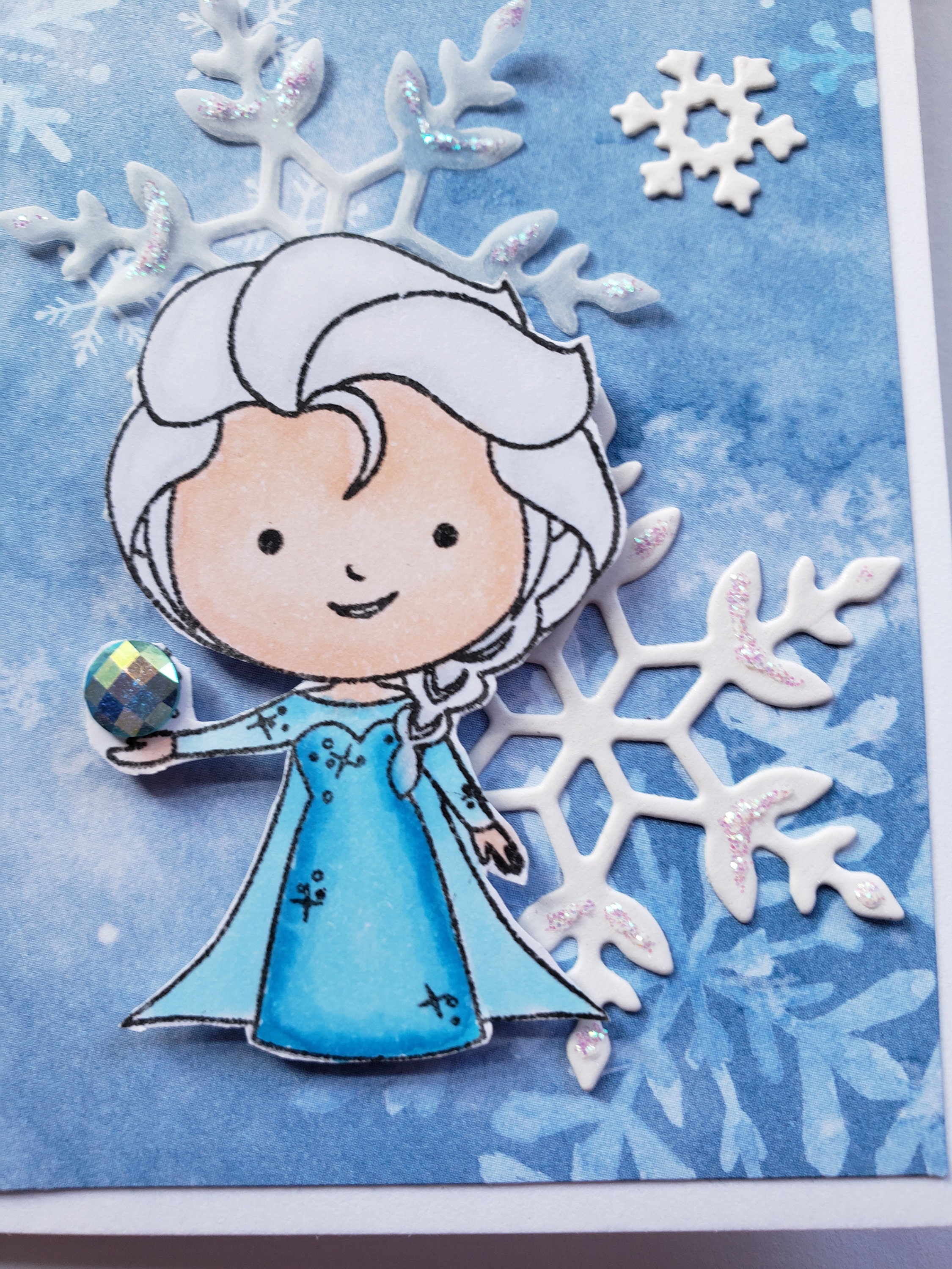 Disney's Frozen Elsa Snowflake Card - Etsy