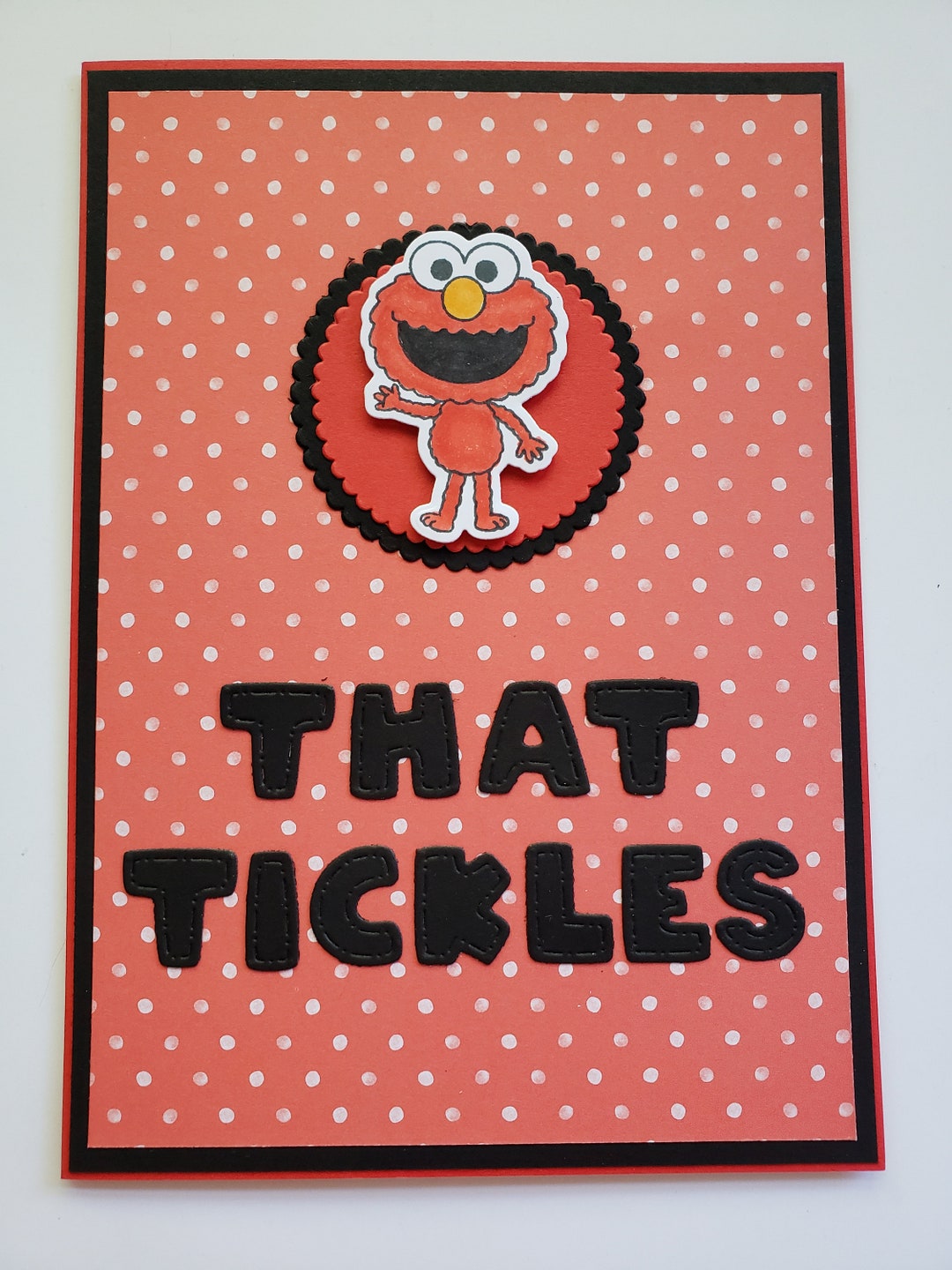 Sesame Street Elmo Card - Etsy