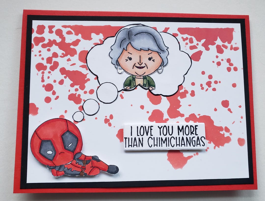 Deadpool and Bea Arthur Card - Etsy